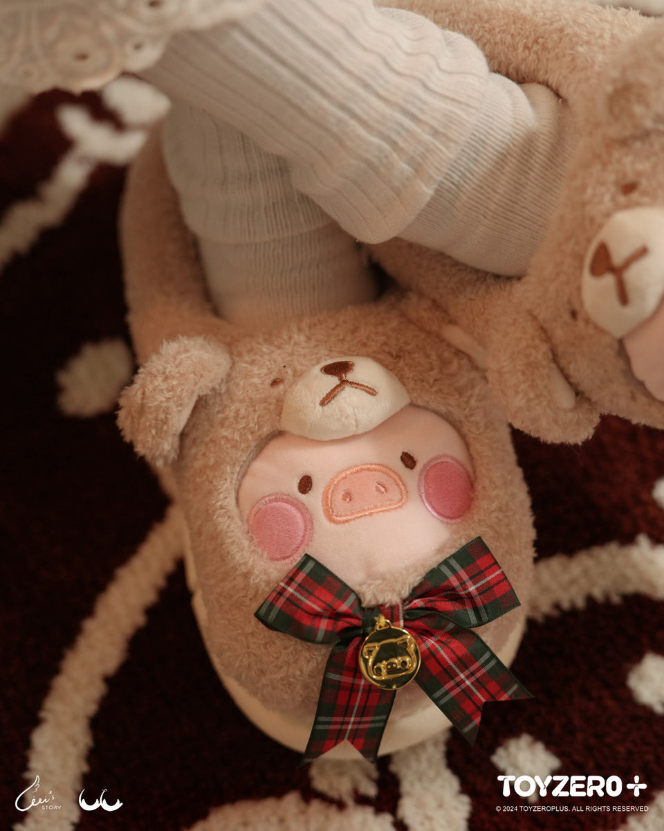 [Online Exclusive] LuLu the Piggy - Teddy LuLu Plush Slipper – LuLu The ...