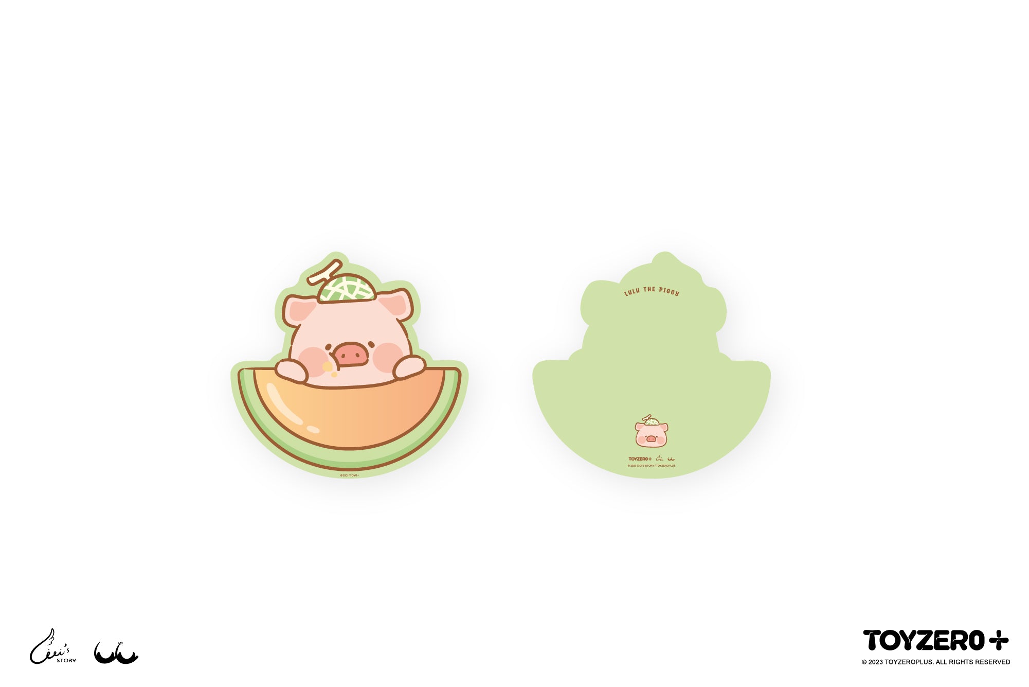 LuLu the Piggy Fruit - Bling Bling Postcard – LuLu The Piggy